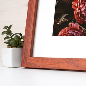 Matted Picture Frame From Padauk Hardwood, Modern Style Poster Frame ...