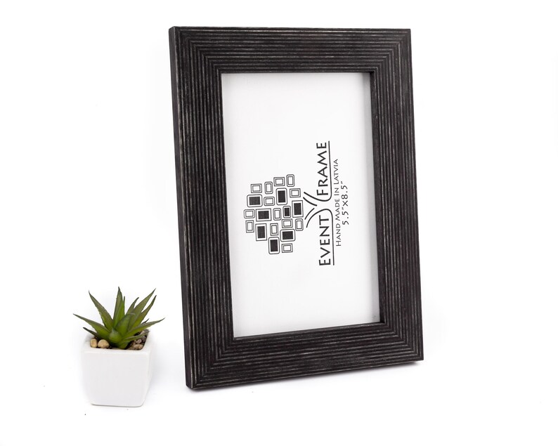 Black Picture Frame Wooden Photo Frame Rustic Frame 4x4 4x6 - Etsy