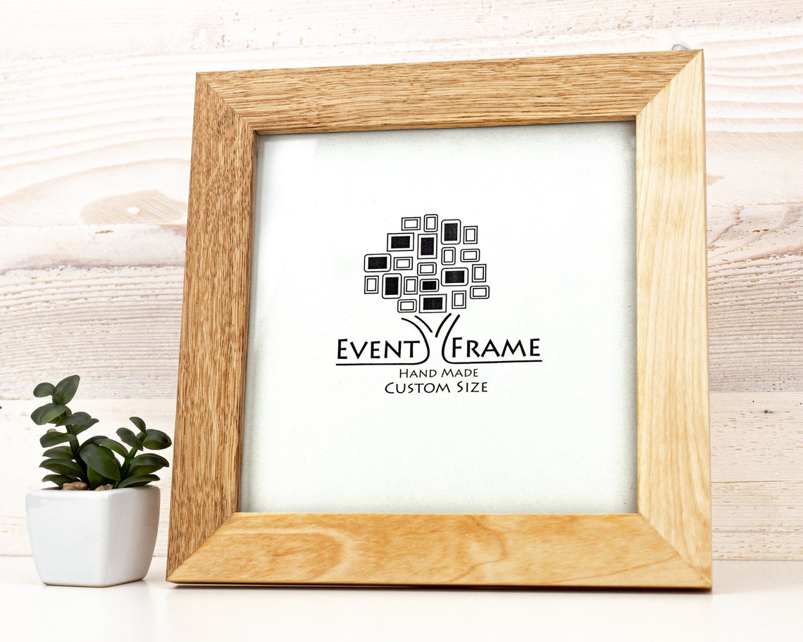 Combined Solid Oak and Birch Wood Picture Frame CUSTOM SIZES - Etsy Canada