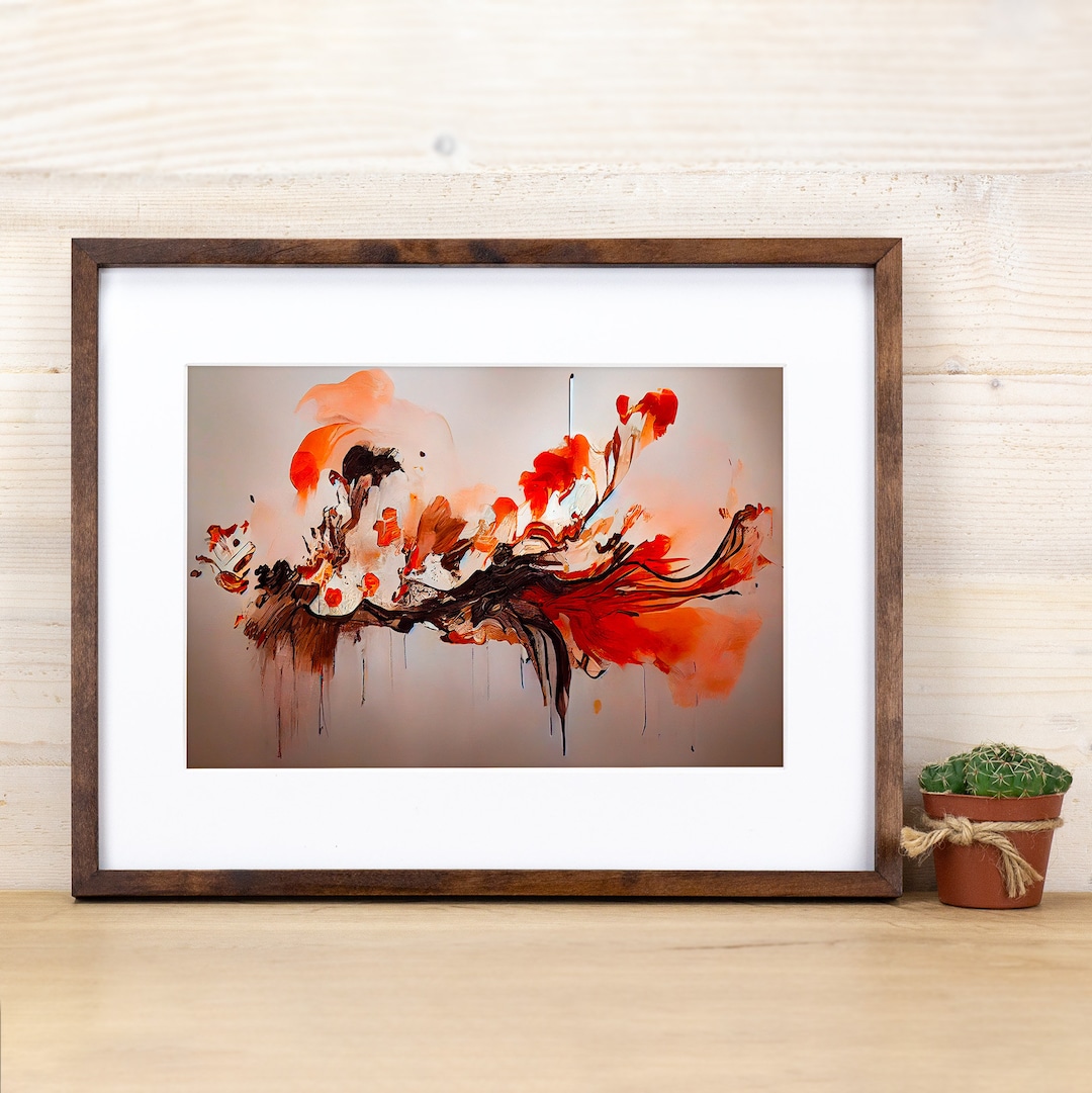 Handmade Walnut Brown Picture Frame: Modern Birch Wood Photo Frame - Etsy