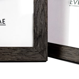 Black Oak Wood Picture Frame, Rustic Wooden Photo Frame, Beautiful Home ...