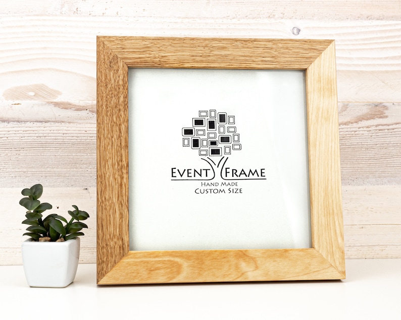 Combined Solid Oak and Birch Wood Picture Frame CUSTOM SIZES - Etsy Canada