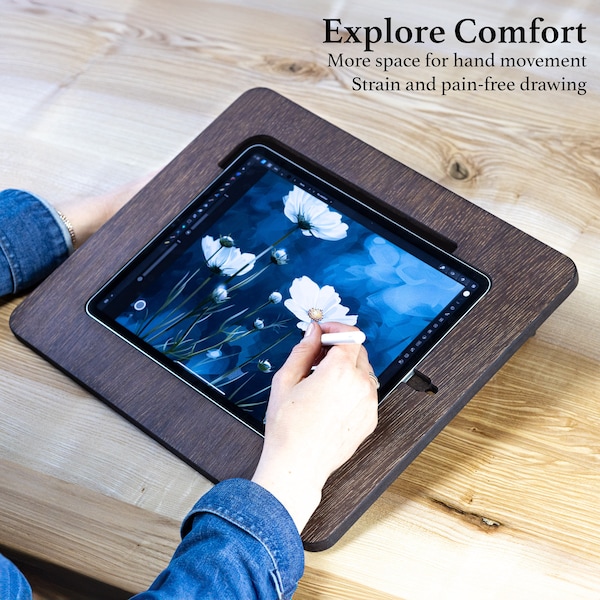 Wooden Drawing iPad Holder - Etsy