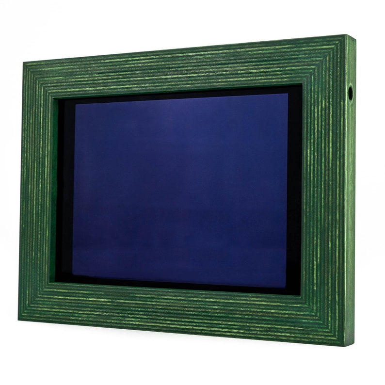 Striped Birch Wood Tablet Frame: Samsung Wall Mount or Table Stand ...