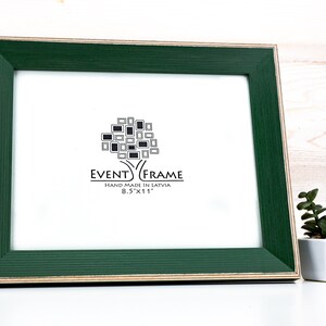 Custom Green Photo Frame, Handmade Wood Picture Frame, Moss Wall Art ...