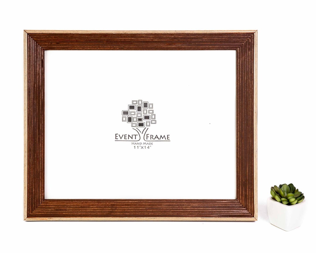 Brown Picture Frame Wood Picture Frame Rustic Frames SIZES: - Etsy