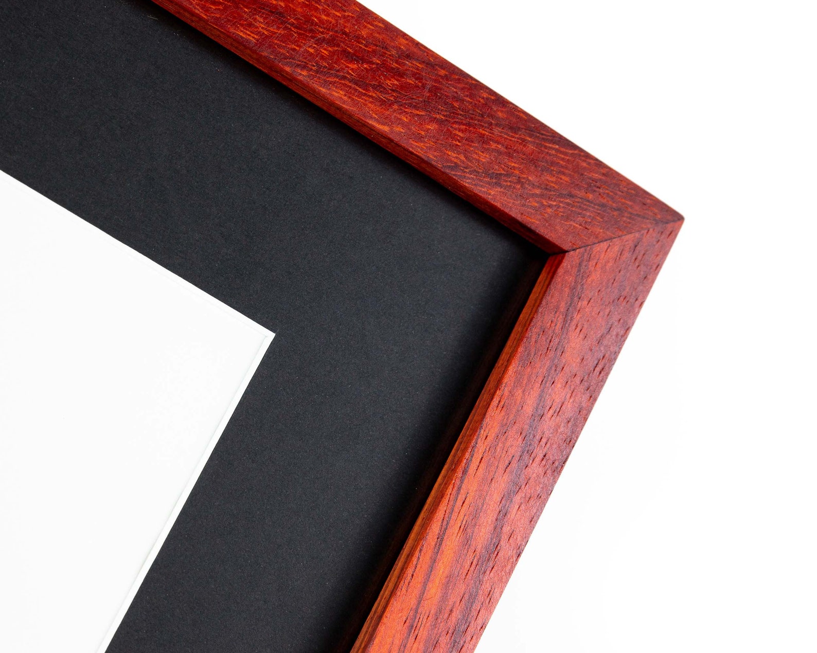 Matted Picture Frame From Padauk Hardwood Highest Gallery - Etsy