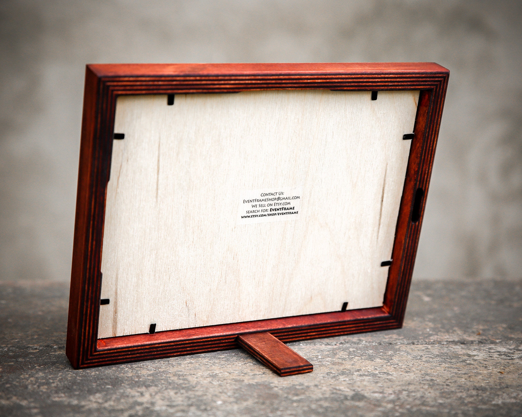 Brown Picture Frame Wooden Handmade Frame Wall Decor Photo | Etsy