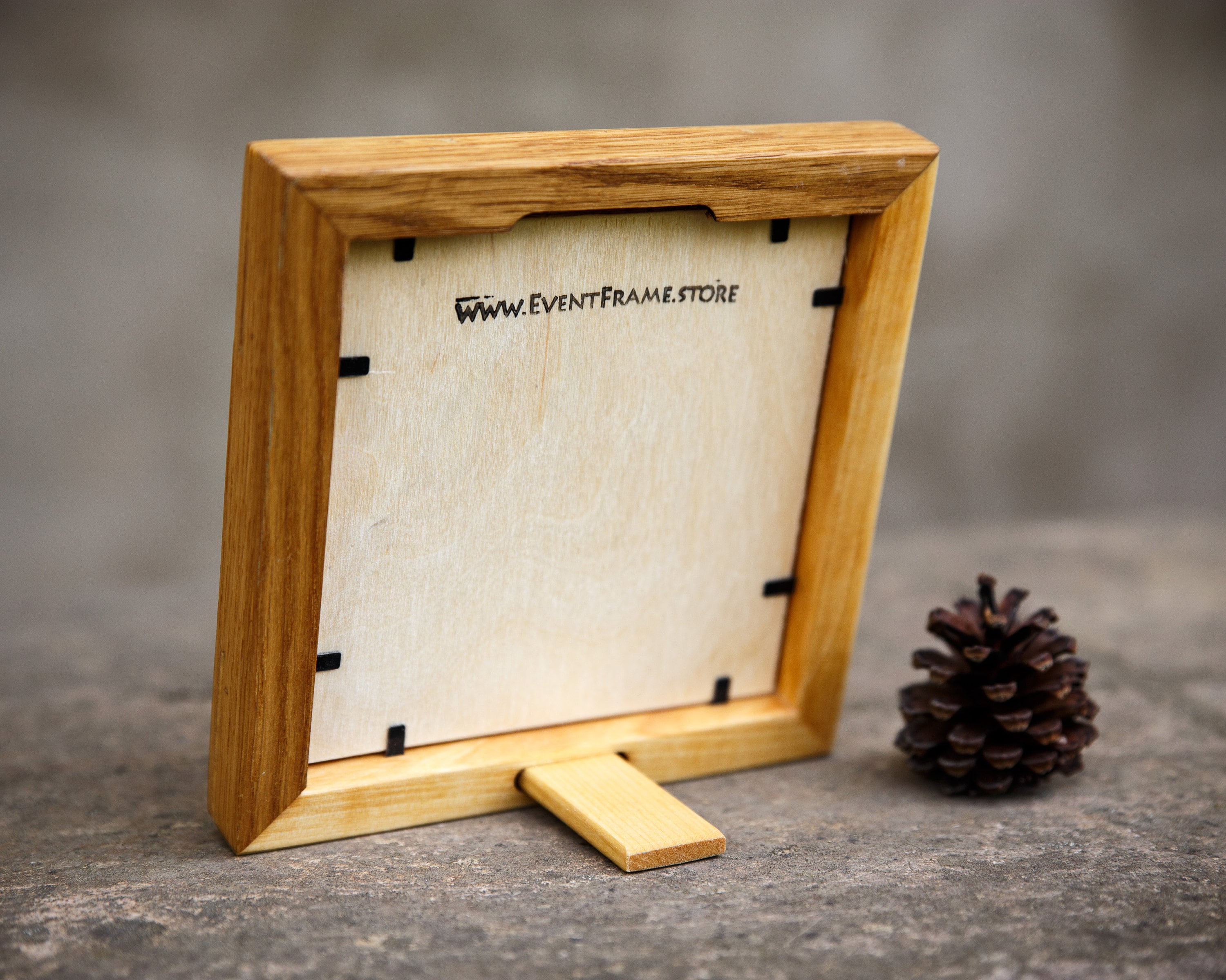 Combined Solid Oak and Birch Wood Picture Frame CUSTOM SIZES | Etsy Canada