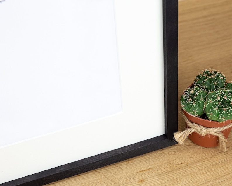 Super Slim Edge Black Picture Frame Modern Design Custom - Etsy