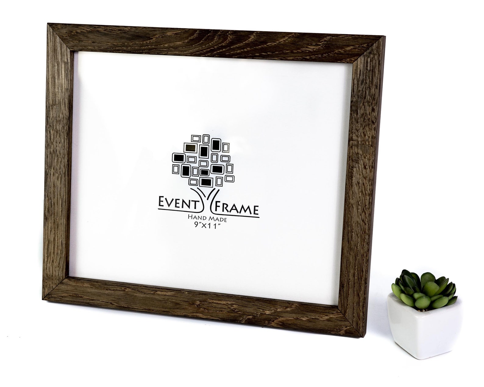 Black Oak Wood Picture Frame Rustic Wooden Photo Frame | Etsy