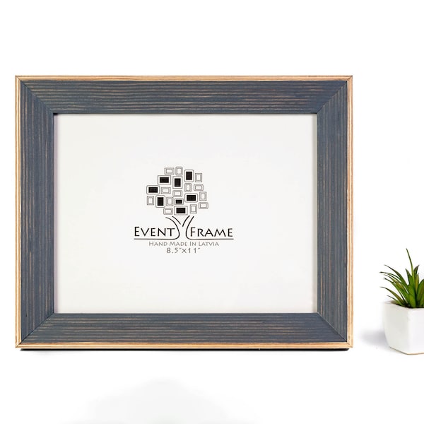 Wood Picture Frames Gray Painted - Etsy
