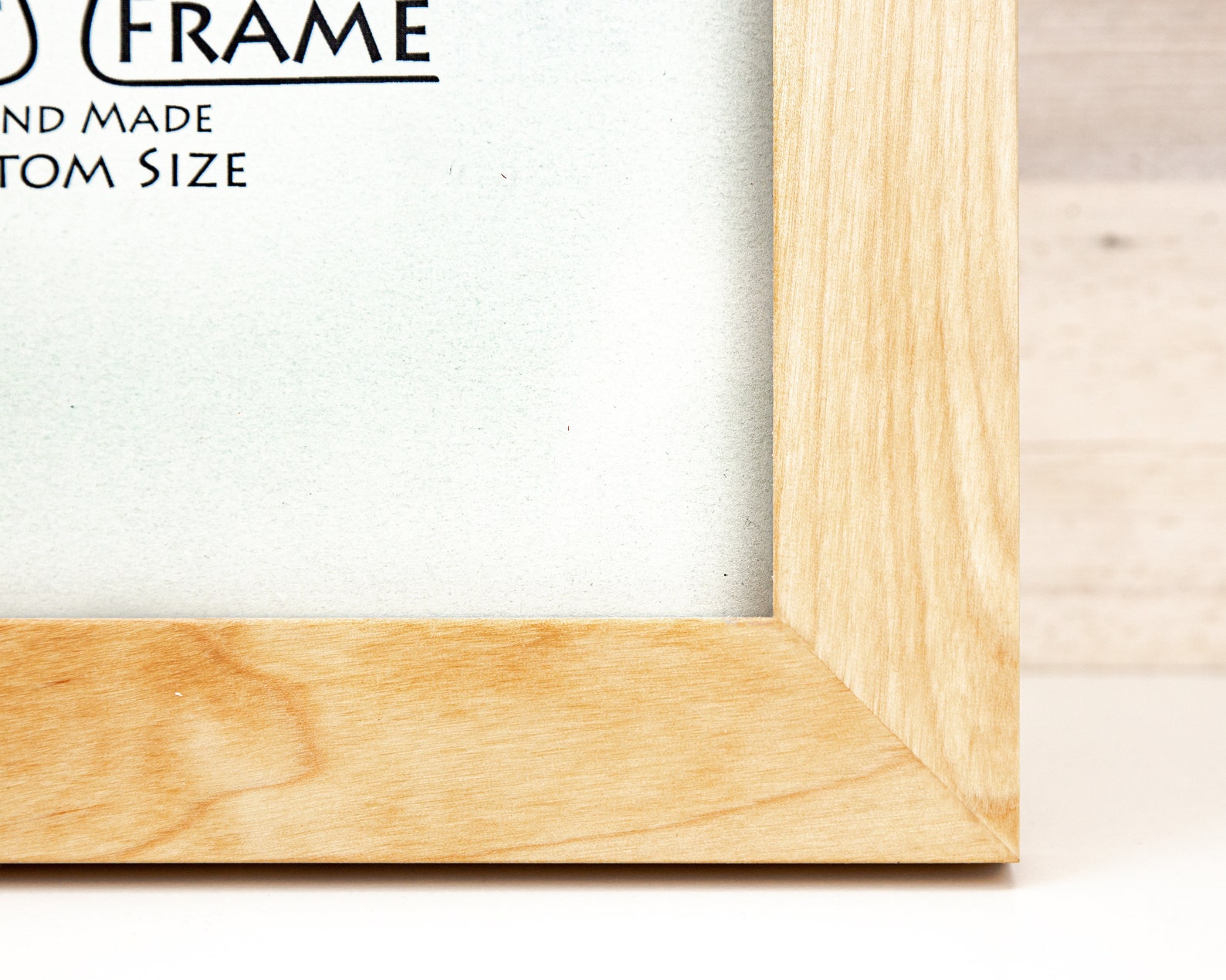 Combined Solid Oak and Birch Wood Picture Frame CUSTOM SIZES - Etsy Canada