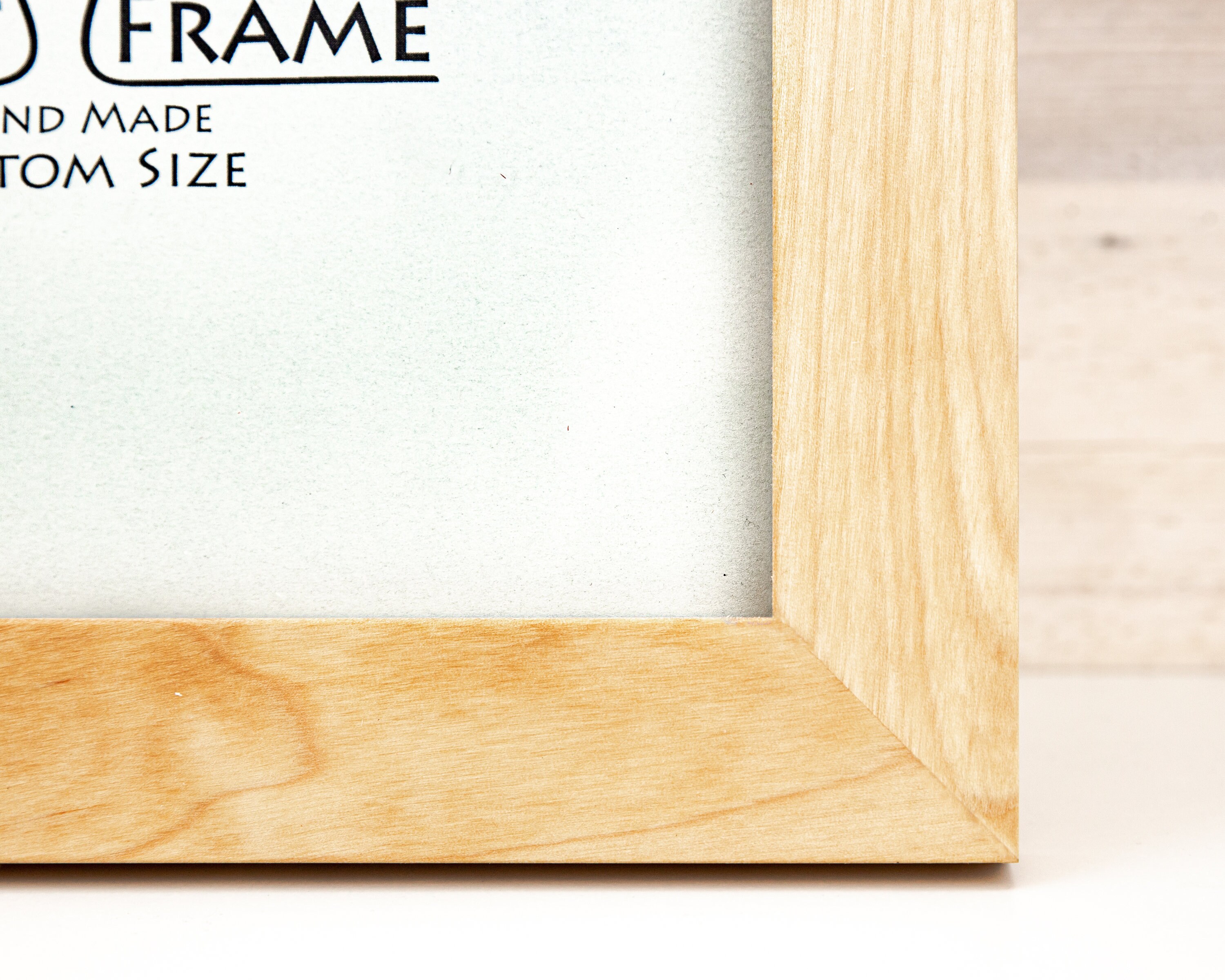 Combined Solid Oak and Birch Wood Picture Frame CUSTOM SIZES - Etsy Canada