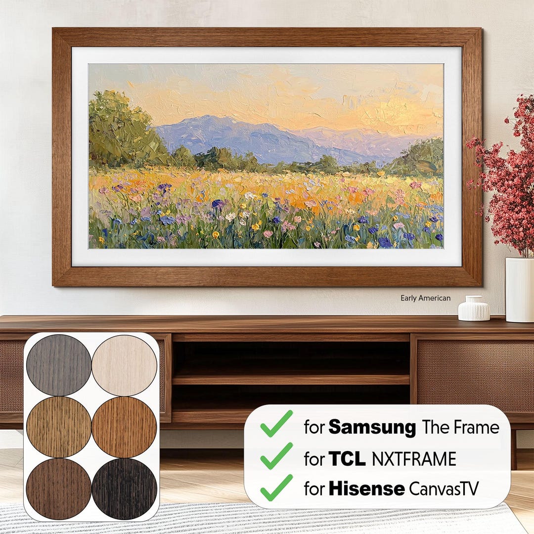 Oak TV Frame for Samsung the Frame, Hisense Canvastv, TCL NXTFRAME ...