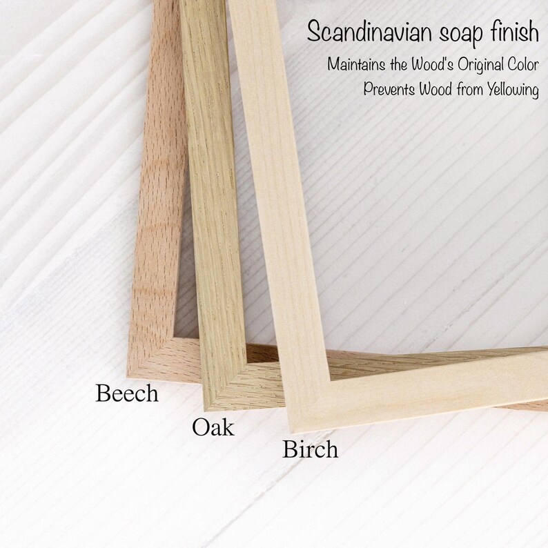 Handmade Hardwood Soap Finish Picture Frame: Scandinavian Interior ...