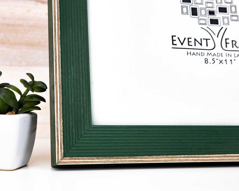 Custom Green Photo Frame Handmade Wood Picture Frame Moss - Etsy