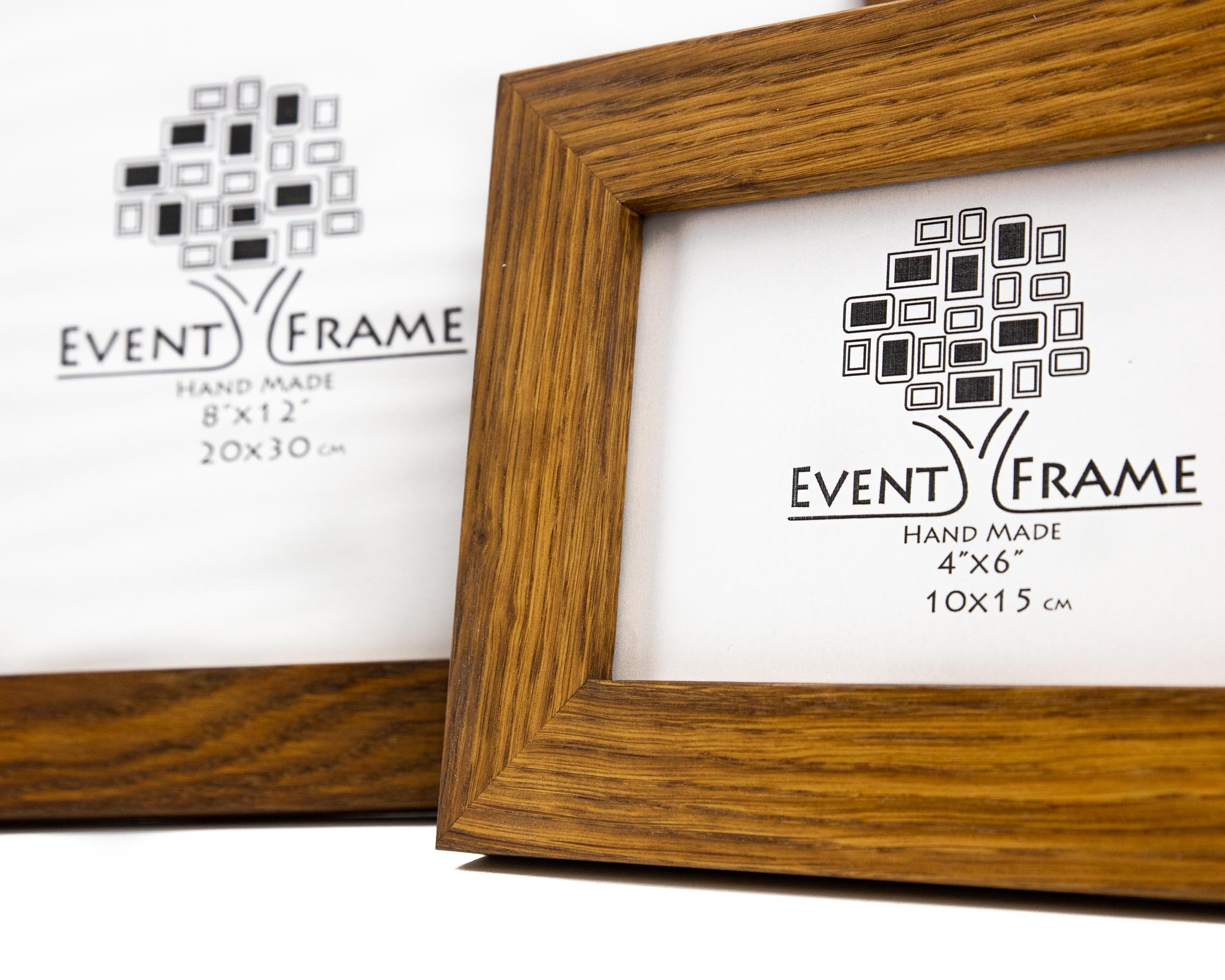 Oak Wood Photo Frame Brown Rustic Picture Frame Any Custom | Etsy