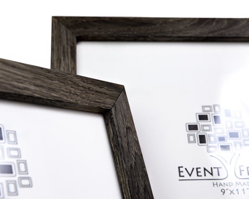 Black Oak Wood Picture Frame Rustic Wooden Photo Frame - Etsy