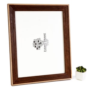 Brown Picture Frame, Wood Picture Frame, Rustic Frames, SIZES: 2x2 4x4 ...