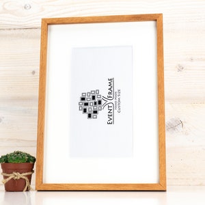 Handmade Natural Birch Wood Picture Frame: Slim 1/2 Edge, Custom ...