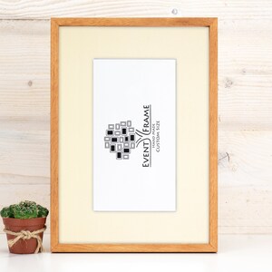 Handmade Natural Birch Wood Picture Frame: Slim 1/2 Edge, Custom ...