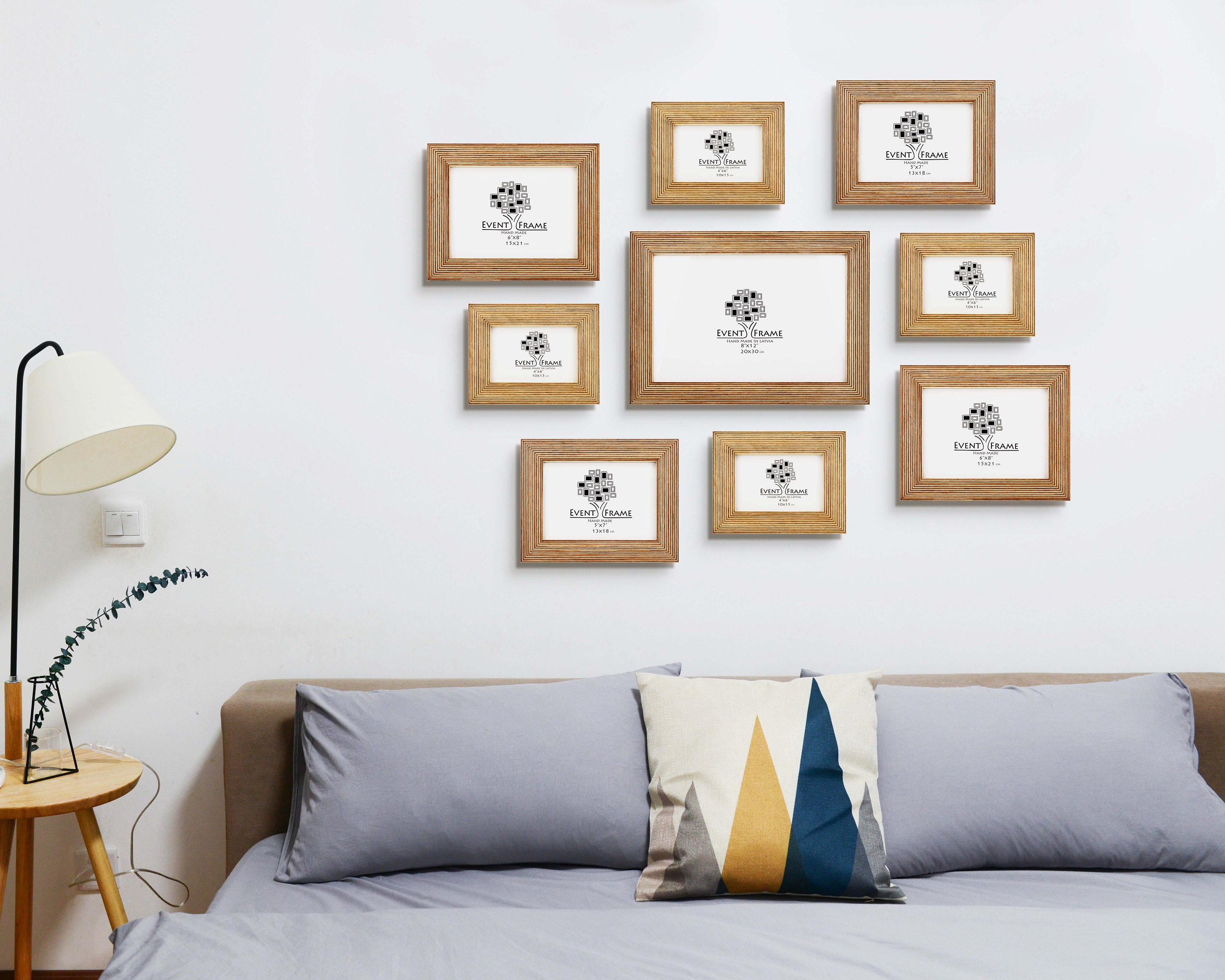 Handmade Picture Frame Set 9 Photo Frame Collage Natural - Etsy