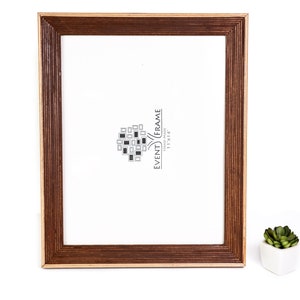 Brown Picture Frame, Wood Picture Frame, Rustic Frames, SIZES: 2x2 4x4 ...