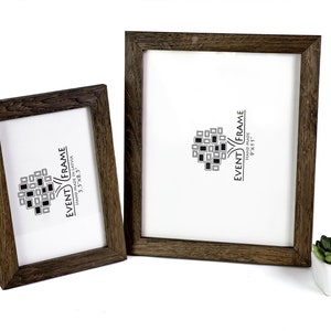 Black Oak Wood Picture Frame Rustic Wooden Photo Frame | Etsy