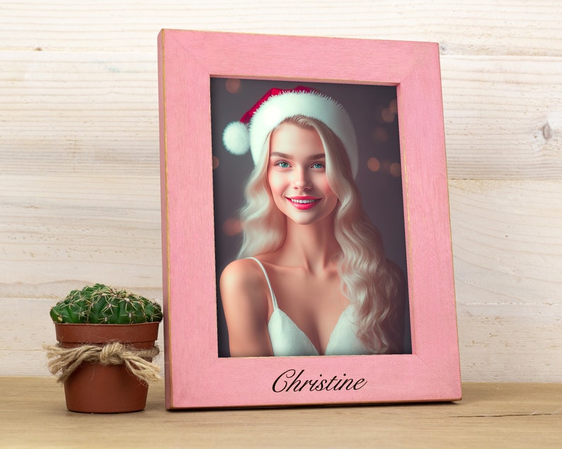 Engraved Custom Wooden Photo Frame Personalised Walnut Brown - Etsy