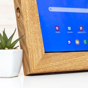 Frame for Samsung, Oak Hardwood Tablet Mounting Frame, Holder for ...