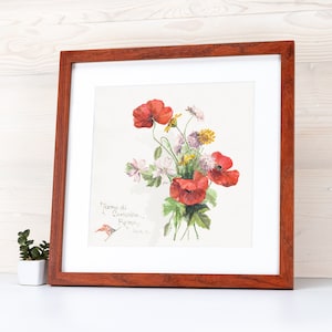 Matted Picture Frame From Padauk Hardwood, Modern Style Poster Frame ...