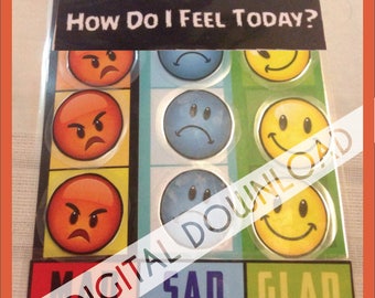 Today I Feel Chart - Etsy