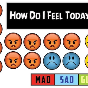 How Do I Feel Today Emotions Chart Digital Download - Etsy