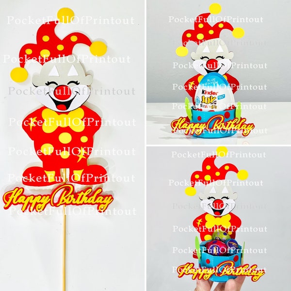 Clown Cake Toppers - Etsy