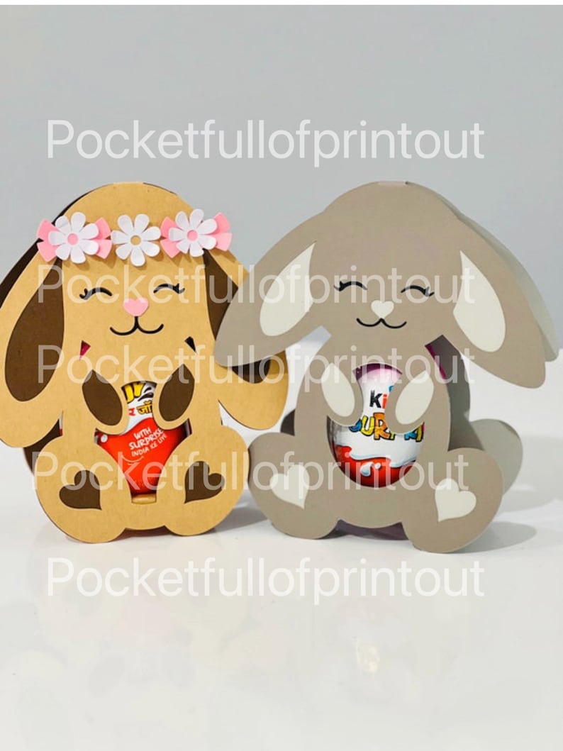 Bunny Kinder Surprise and Kinder Joy Holders - Etsy