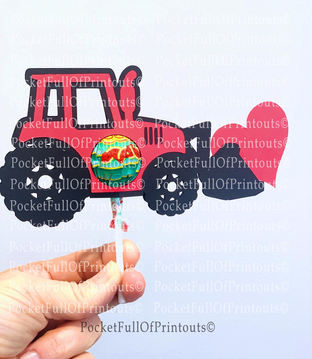 Digital Template for Tractor Lollipop Holder Cricut JOY - Etsy Australia