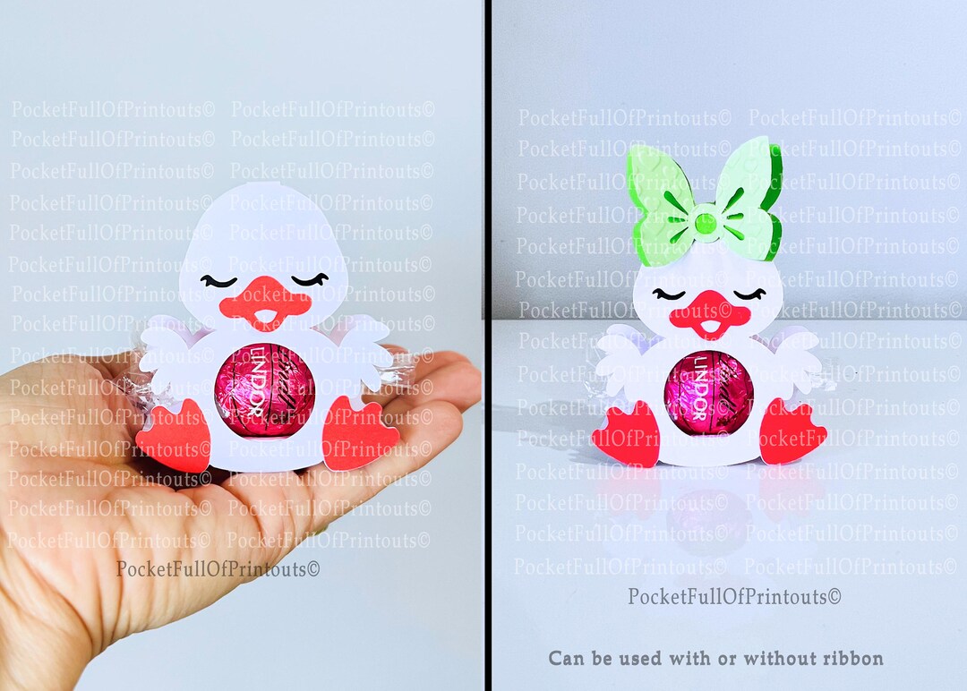 Digital Templates for Duckling LINDT Chocolate Holders - Cricut JOY ...
