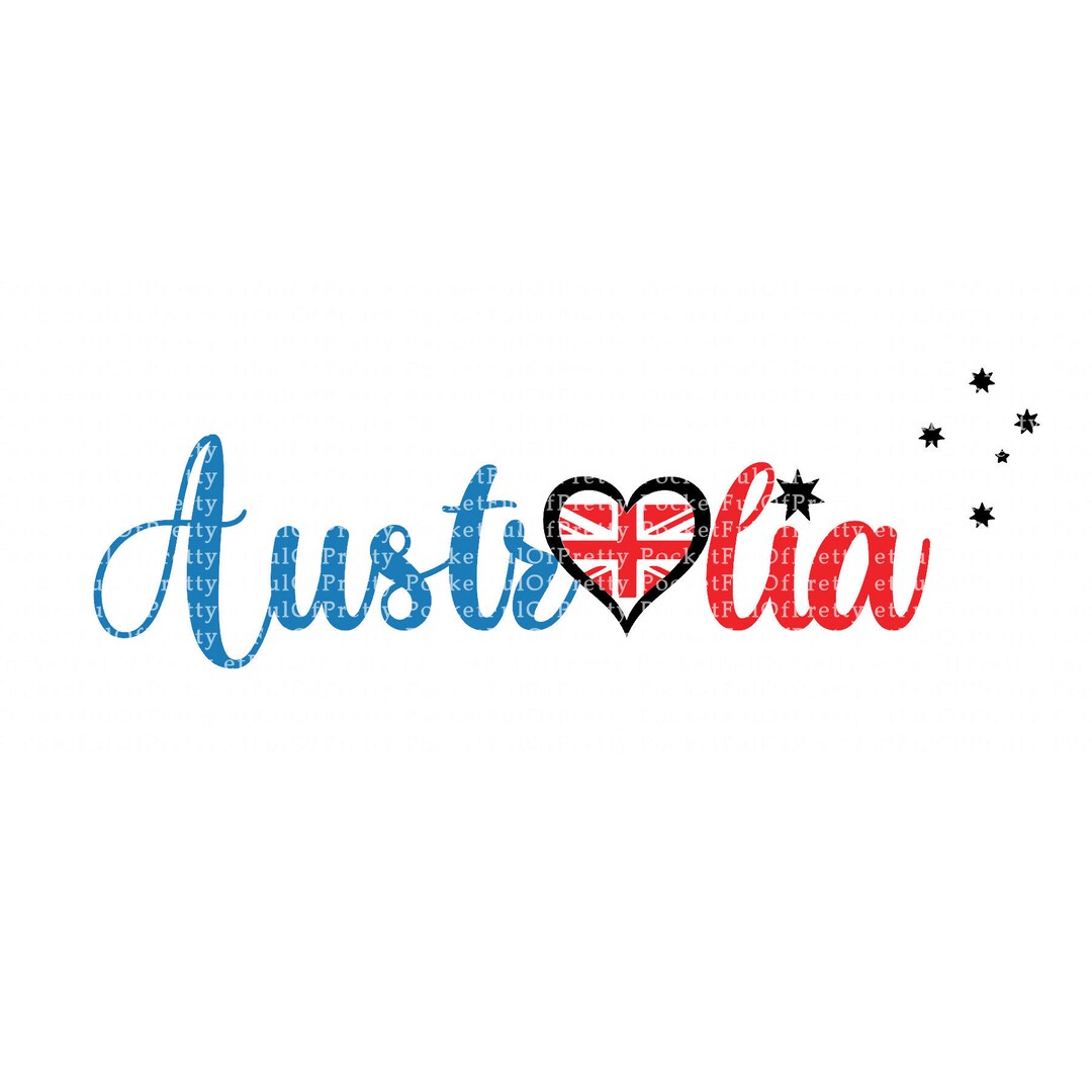 Australia DECAL Svg Png Cut File - Etsy