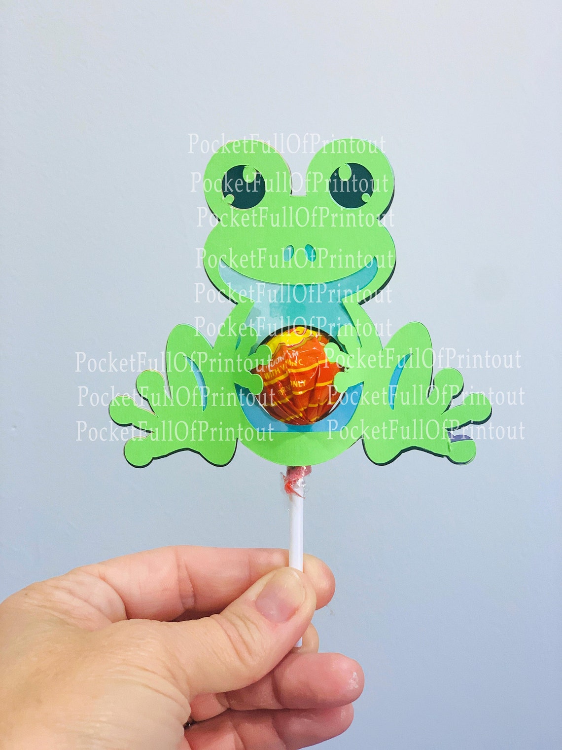 Digital SVG Template Frog Lollipop Holder Cricut JOY - Etsy