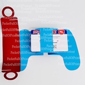 Digital SVG Template Game Controller Gift Card Holder Card ...cricut ...