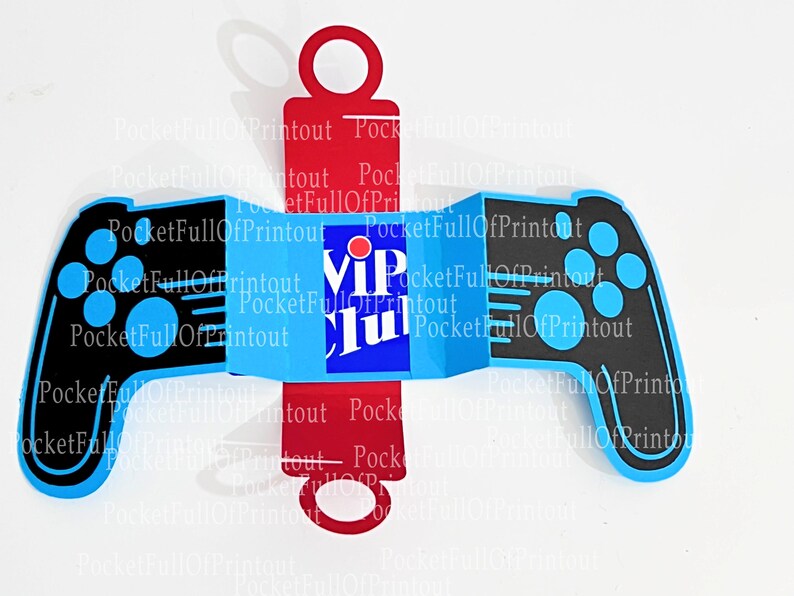 Digital SVG Template - Game Controller Gift Card Holder Card ...cricut ...