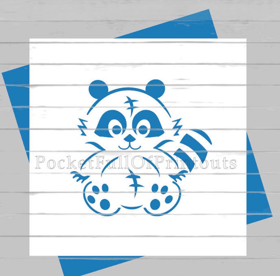 Raccoon Cut-out SVG PNG Vector Graphic - Etsy