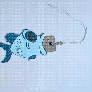 Digital SVG Template - Fish Gift Card Holder ...cricut JOY COMPATIBLE ...