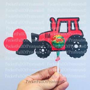 Digital Template for Tractor Lollipop Holder Cricut JOY - Etsy Australia