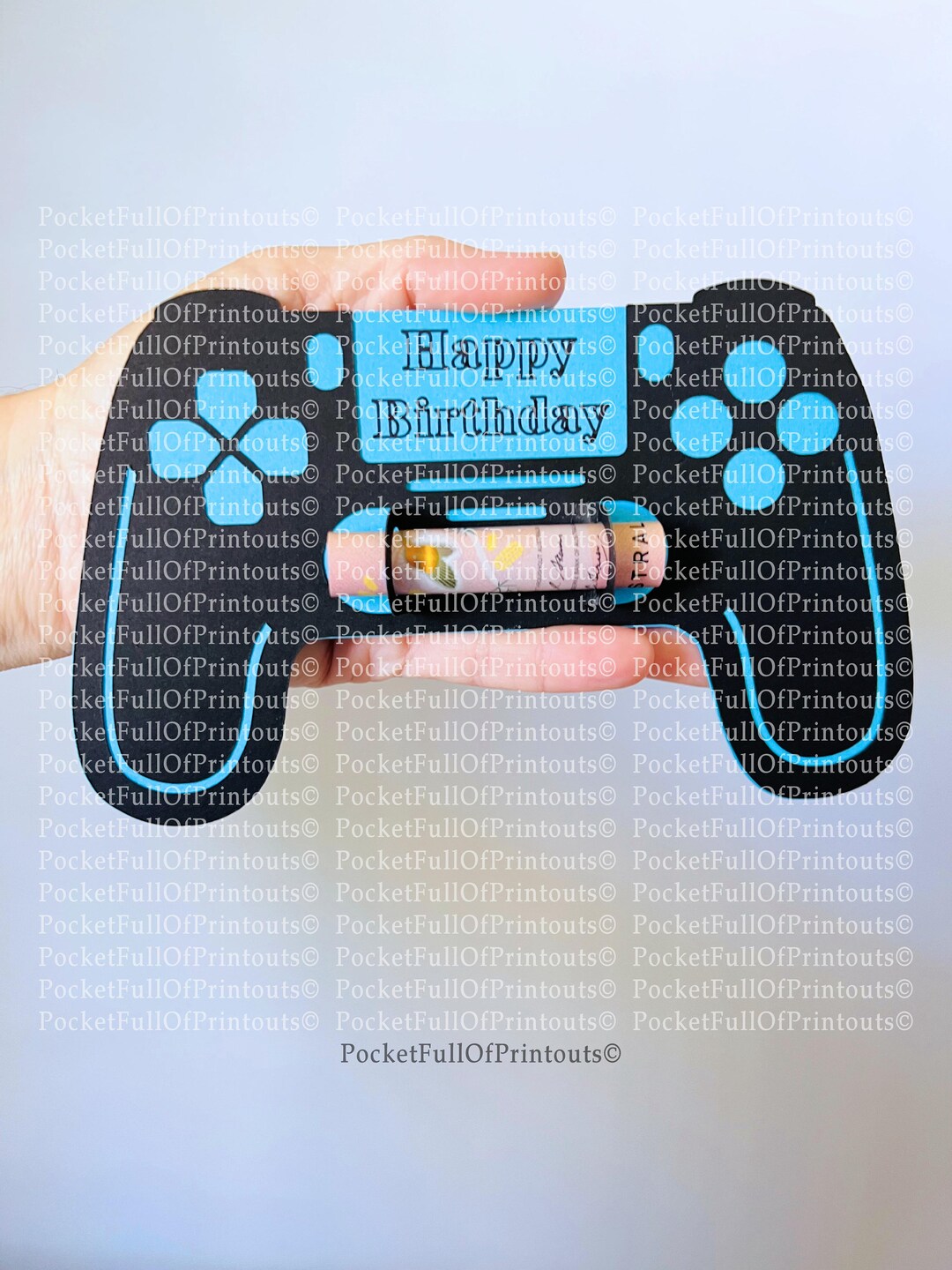 Digital SVG Template Game Controller Money Card Holder Template ...