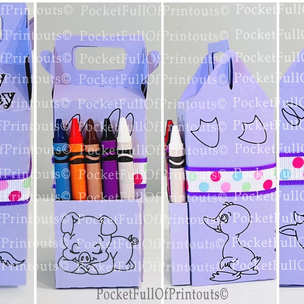 Activity Box Template - Etsy