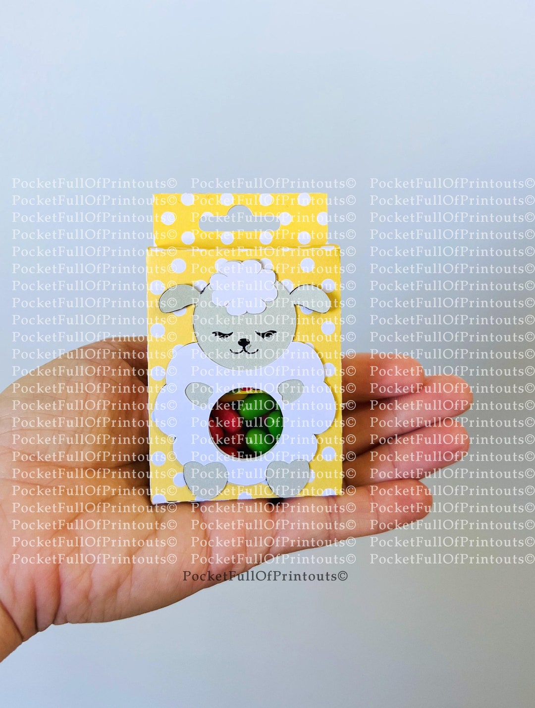 Sheep Tic Tac Candy Box Digital SVG Template (NOT for JOY Machine ...