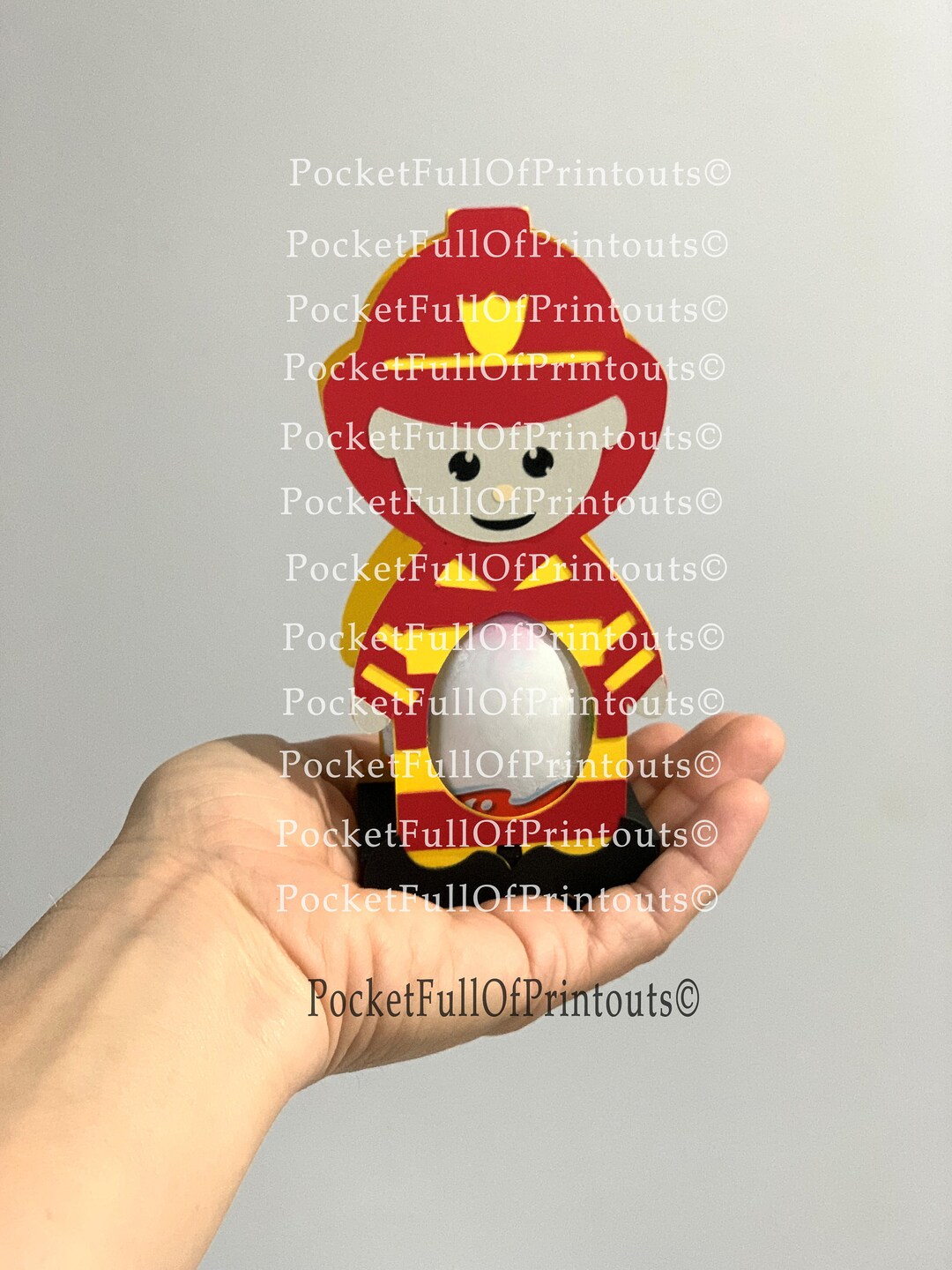 Fireman Chocolate Holder Bundle to Fit Kinder Surprise, Standard Easter ...