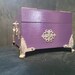 Purple Wood Box With Silver Accents & Velvet Lining - Etsy
